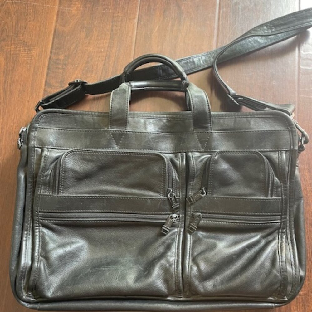 Tumi Alpha 904d3 Expandable Nappa Leather Briefcase V… - Gem